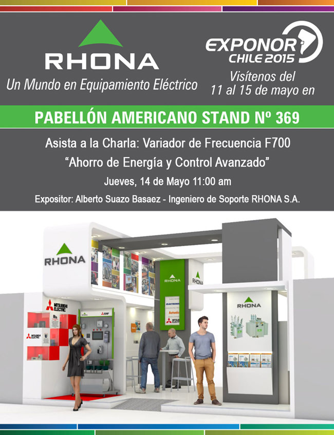 Exponor Chile 2015 - RHONA Un Mundo en Equipamiento y Soluciones Eléctricas